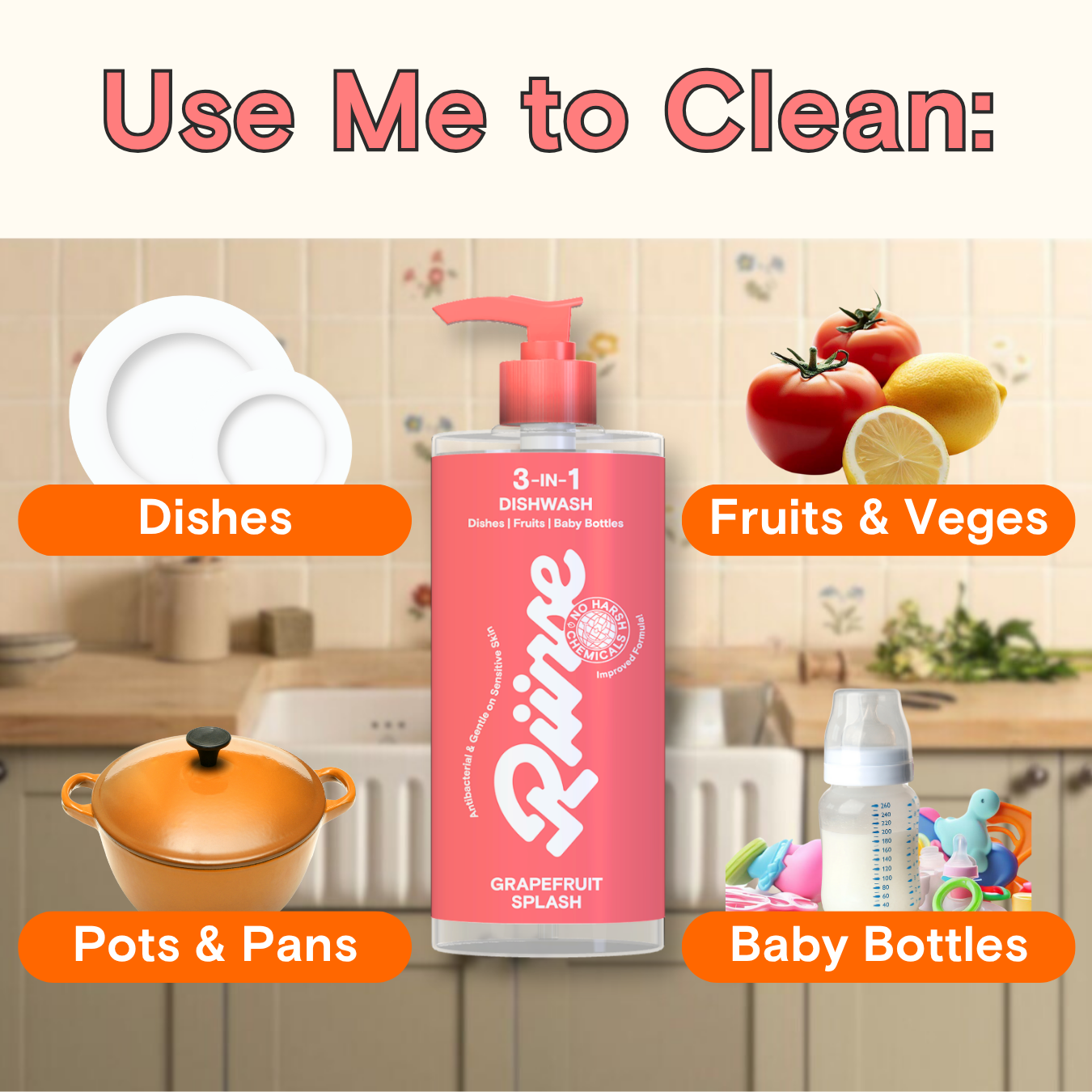 Riinse 3-in-1 Dishwashing Liquid